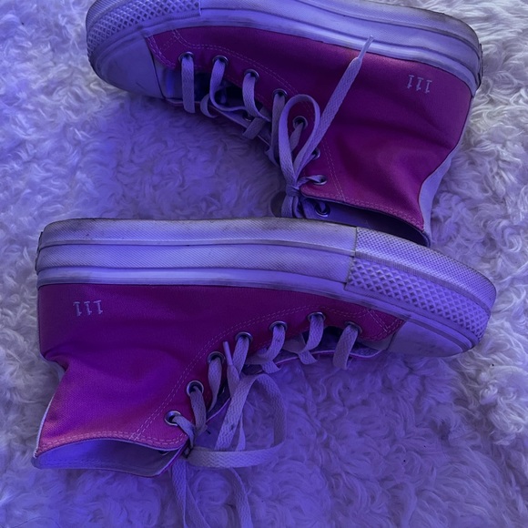 Converse | Shoes | Pink And White Customized Converse | Poshmark